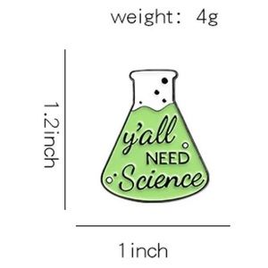 pricklyfinds | Jewelry | 84 Yall Need Science Beaker Flask Enamel Pin ...
